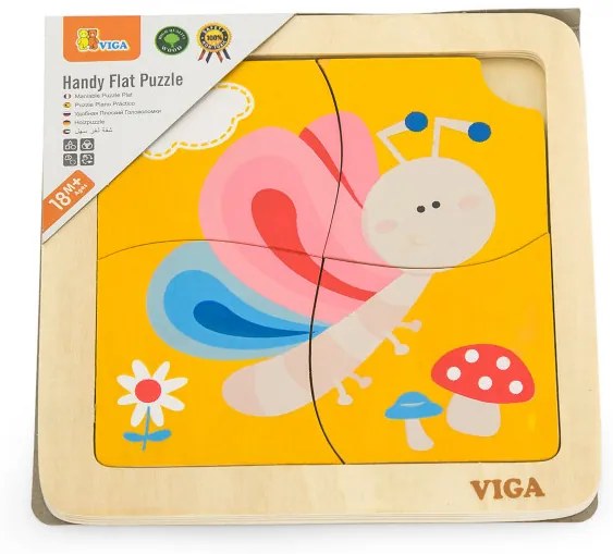 Puzzle na podložce Viga 50136 motýl