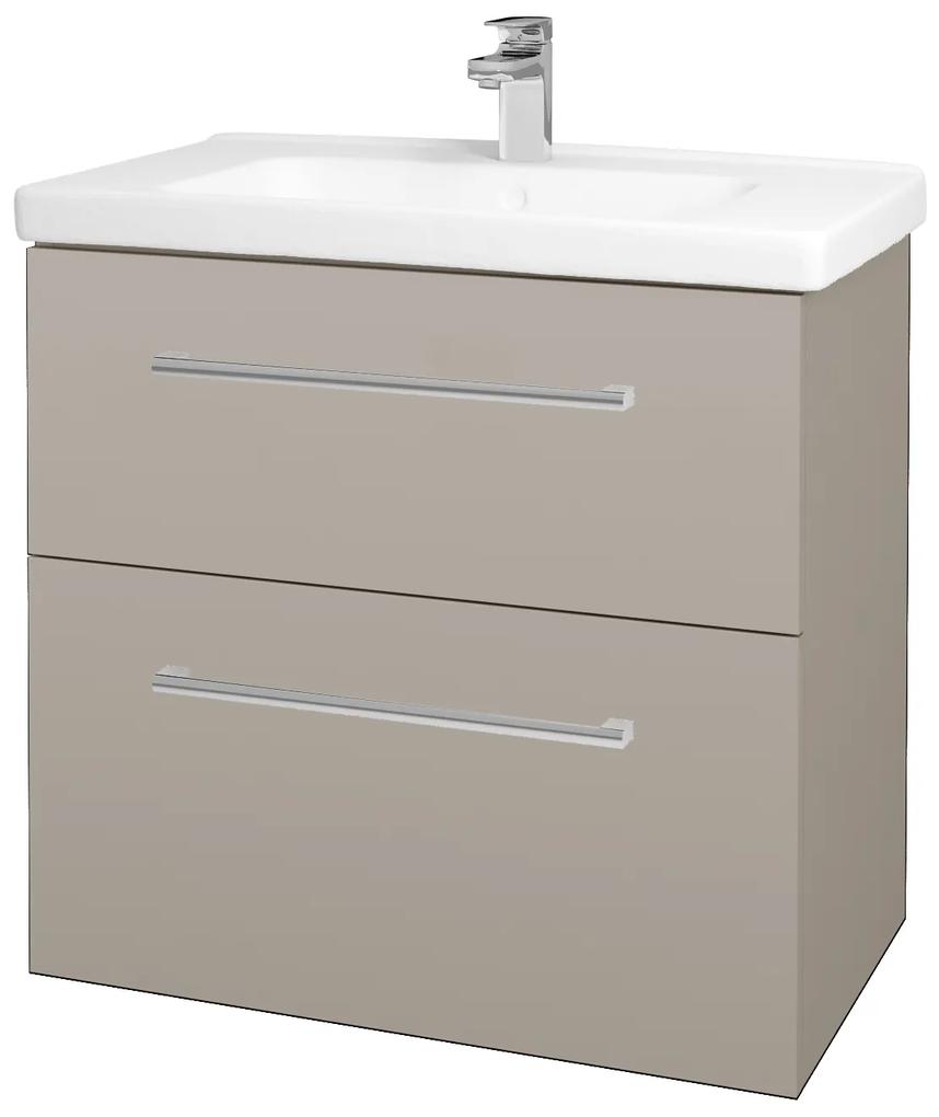 Dřevojas Koupelnová skříň BIG INN SZZ2 80 Varianta: N01 Bílá lesk / Úchytka T01 / D15 Nebraska