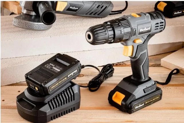 Vrtačka příklepová AKU REBEL TOOLS RB-1002
