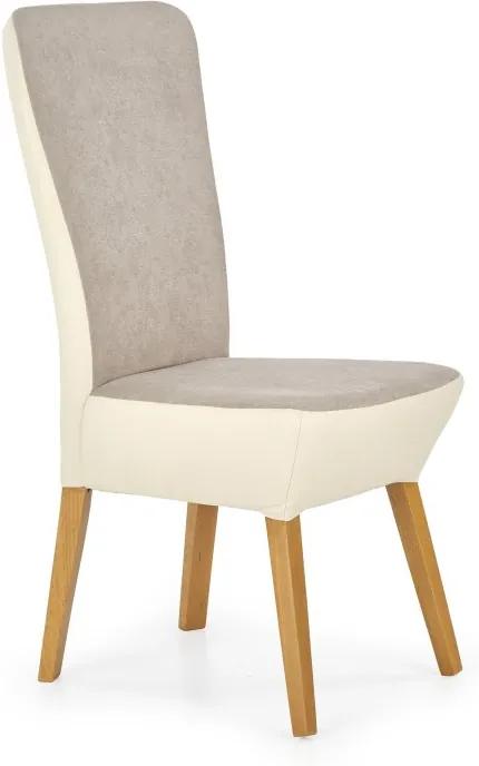 Jídelní židle ORCHID 2 dub medový/béžová Halmar