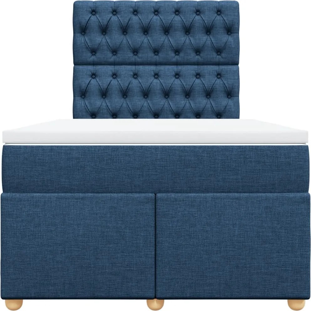 Box spring postel s matrací černá 120x190 cm textil 3291232