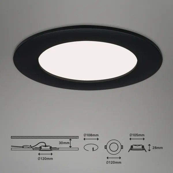 Brilo - SADA 3x LED Koupelnové podhledové svítidlo FLAT LED/6W/230V IP44