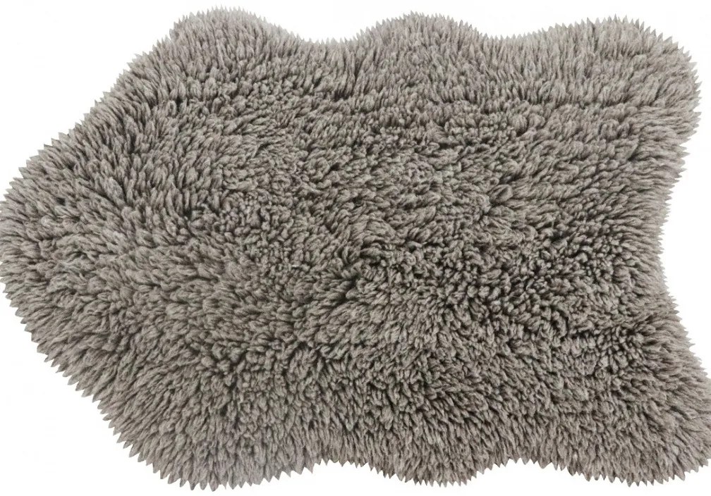 Lorena Canals koberce Vlněný koberec Woolly - Sheep Grey - 75x110 tvar kožešiny cm