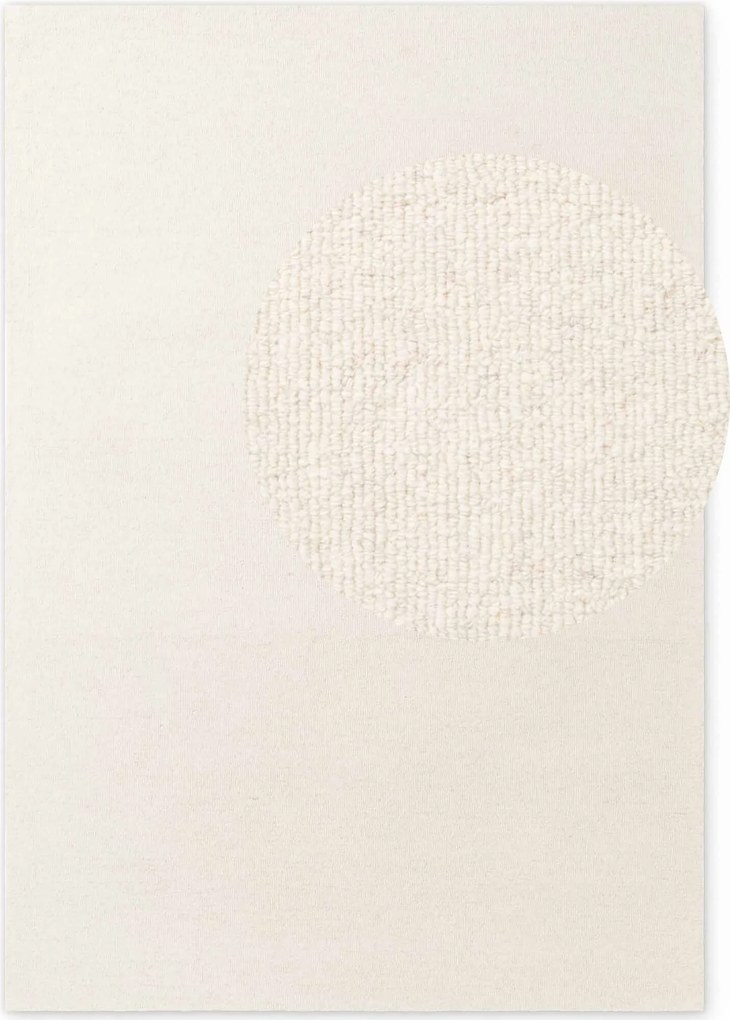 ELLE Decoration, Kusový koberec Puristic Knots 106318 Natural White z kolekce Elle, 200x290, bílá, ložnice