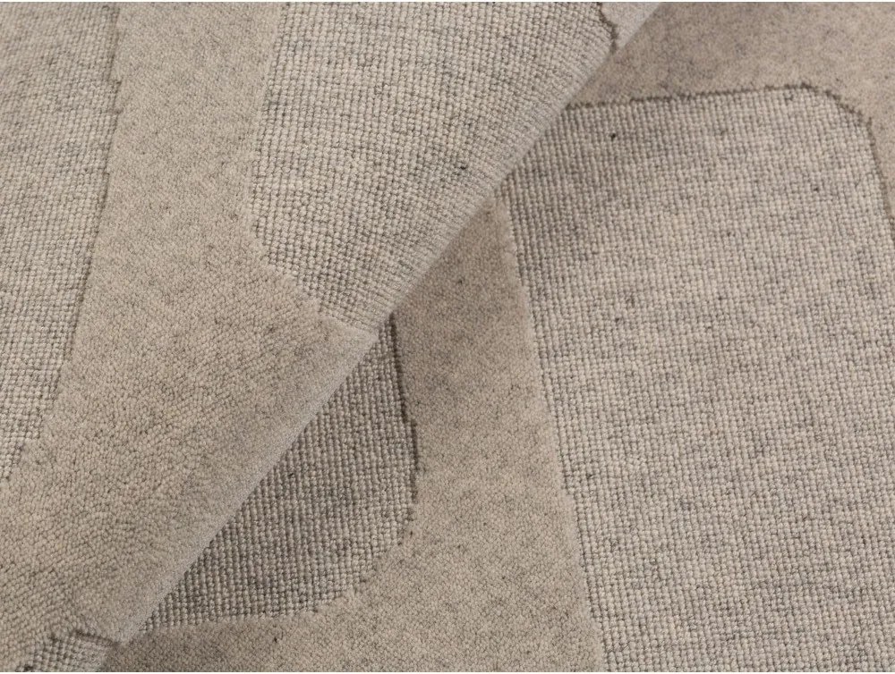 Taupe vlněný koberec 200x300 cm Archipelagio – Micadoni
