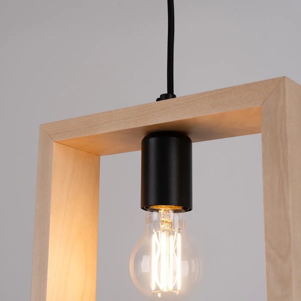 Sollux Lighting Závěsné svítidlo ARIES přírodní dřevo
