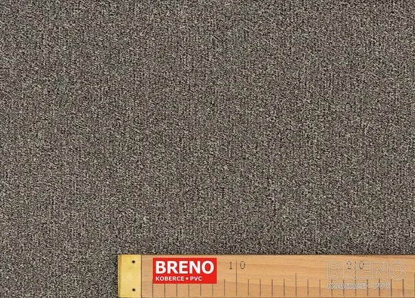 Breno Metrážový koberec SMART ULTRA 810 - šedohnědý, šíře 400 cm, Hnědá/Šedá