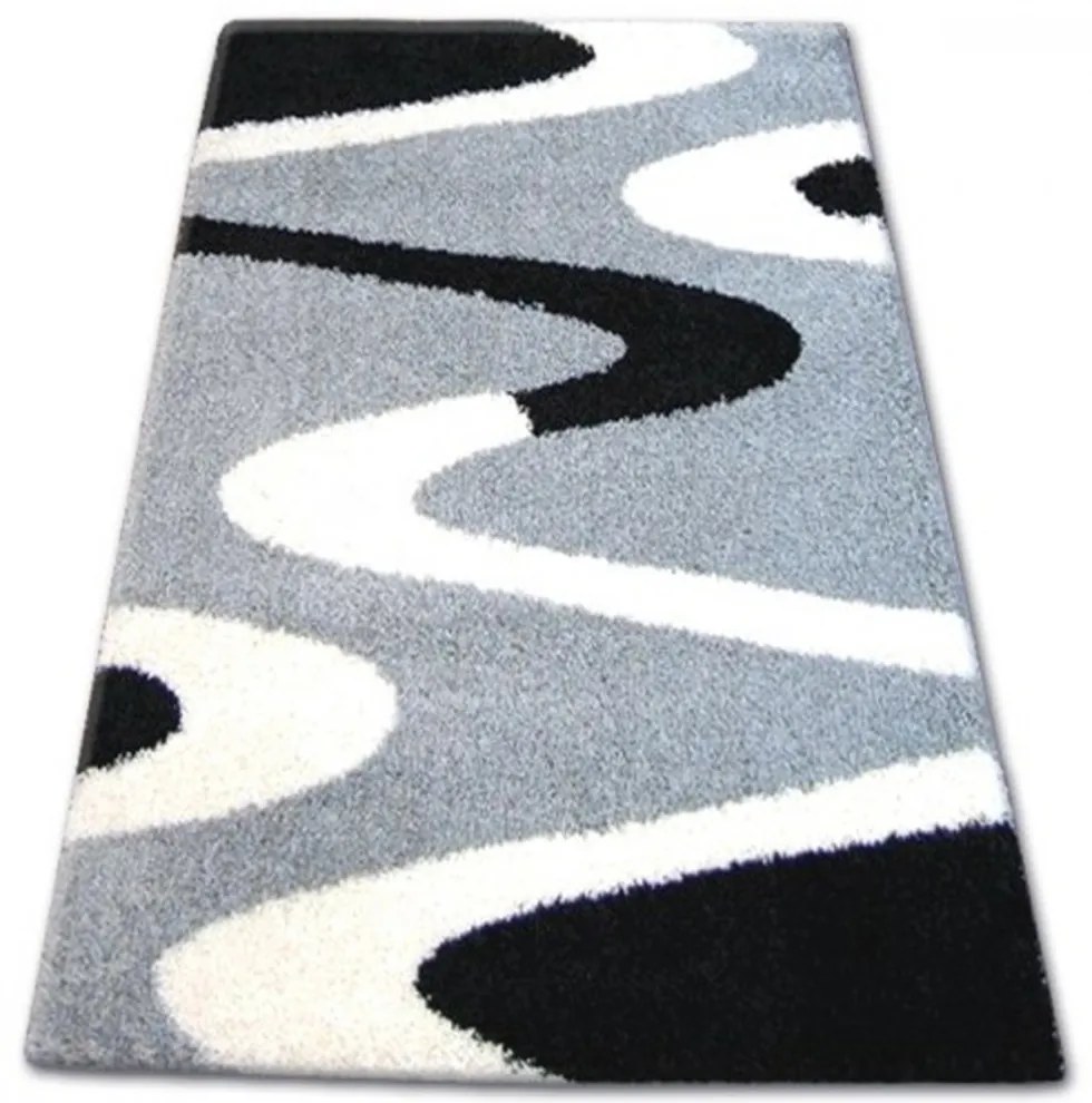 Kusový koberec Shaggy Bono šedý, Velikosti 160x220cm
