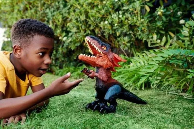 Hračka Mattel JW Ohnivý dinosaurus s reálnými zvuky [6003213]