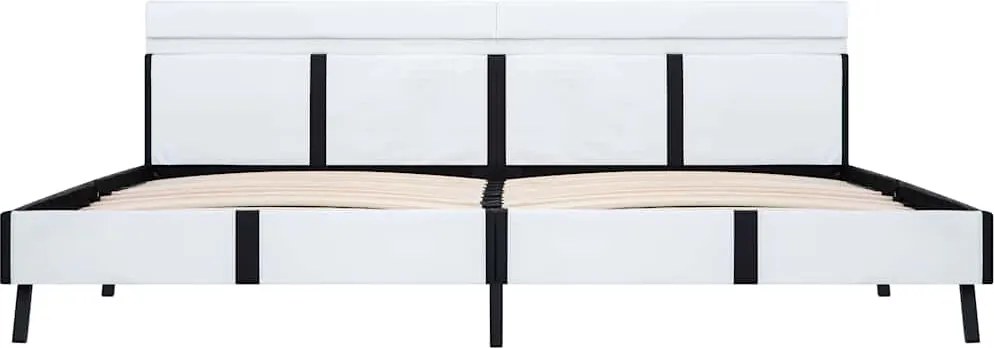 Rám postele s LED světlem bílý umělá kůže 180 x 200 cm 280301