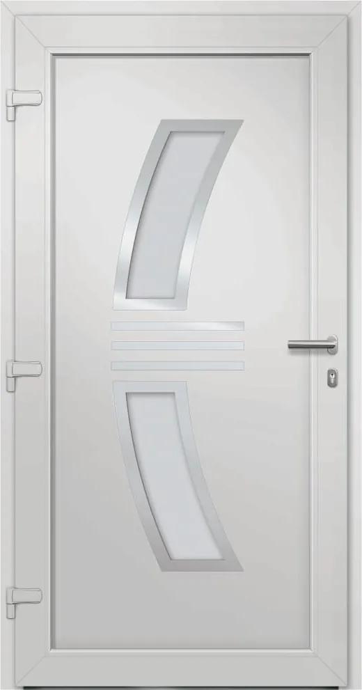 vidaXL Vchodové dveře 108 x 200 cm [3057573] Barva: Bílá