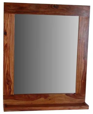Indický nábytek - Zrcadlo Nela 65x80 z indického masivu palisandr Only stain