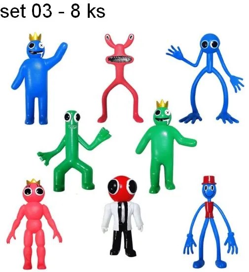 Roblox Rainbow Friends set 6, 8 nebo 12 figurek Set: set 03 - 8 ks
