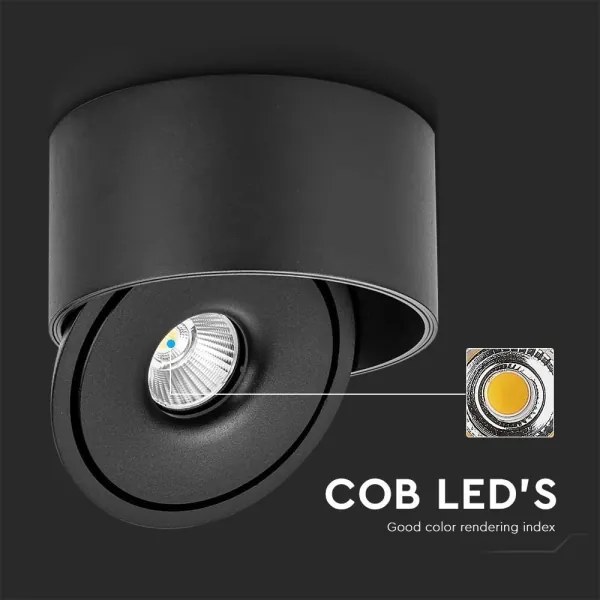 LED Bodové svítidlo LED/20W/230V 3000/4000/6400K černá