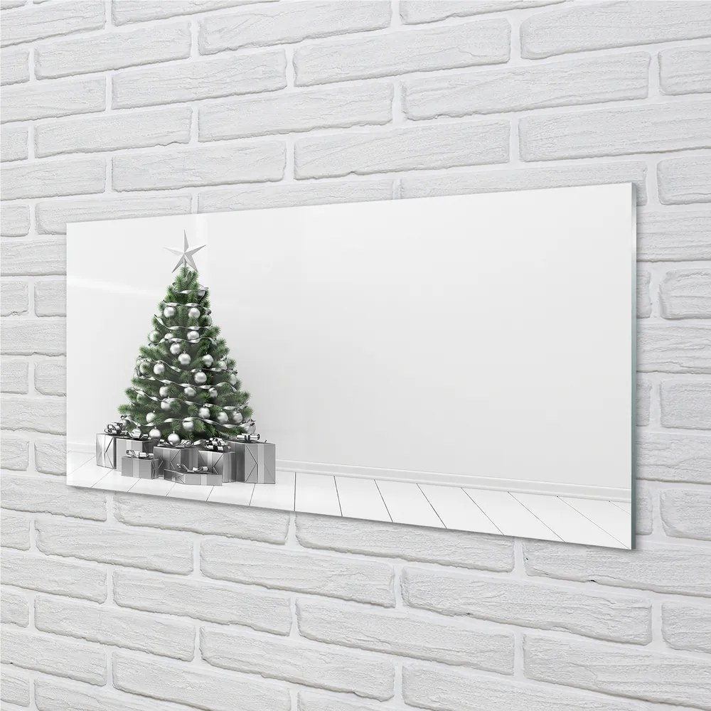 akrylový obraz Vánoční dárky 125x50 cm