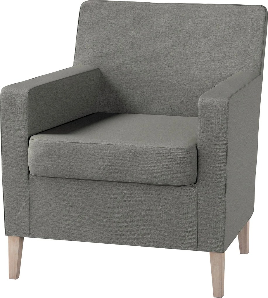 Potah na křeslo IKEA Karlstad barva šedá látka pletený vzor