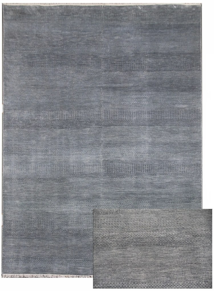 Diamond Carpets koberce Ručně vázaný kusový koberec Diamond DC-MCN Light grey/blue - 160x230 cm