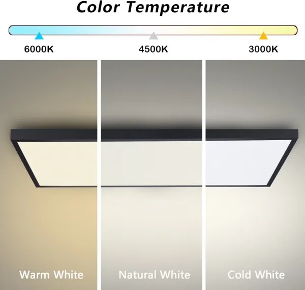 Brilagi-LED Stmívatelné koupelnové svítidlo FRAME SMART LED/96W/230V IP44 čer+DO