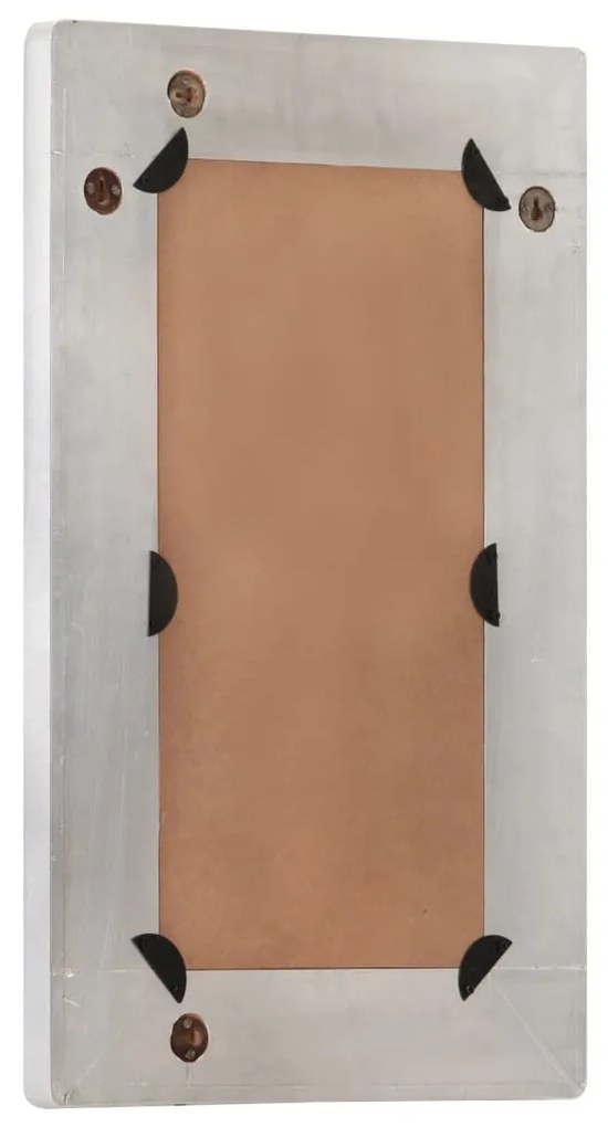 Zrcadlo s kovovým rámem 110 x 50 cm kov