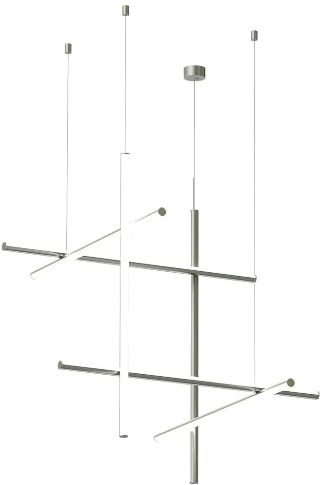 Flos F1846033 Coordinates S3 CLIII, závěsné svítidlo, stříbrná, 64W 2700K