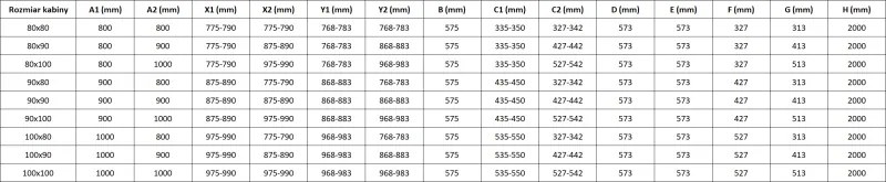 Mexen Mist L, pětiúhelníkový sprchový kout s křídlovými dveřmi, 100 x 80 cm, 8mm čiré sklo, černý profil, 8A8L-100-080-70-70-P