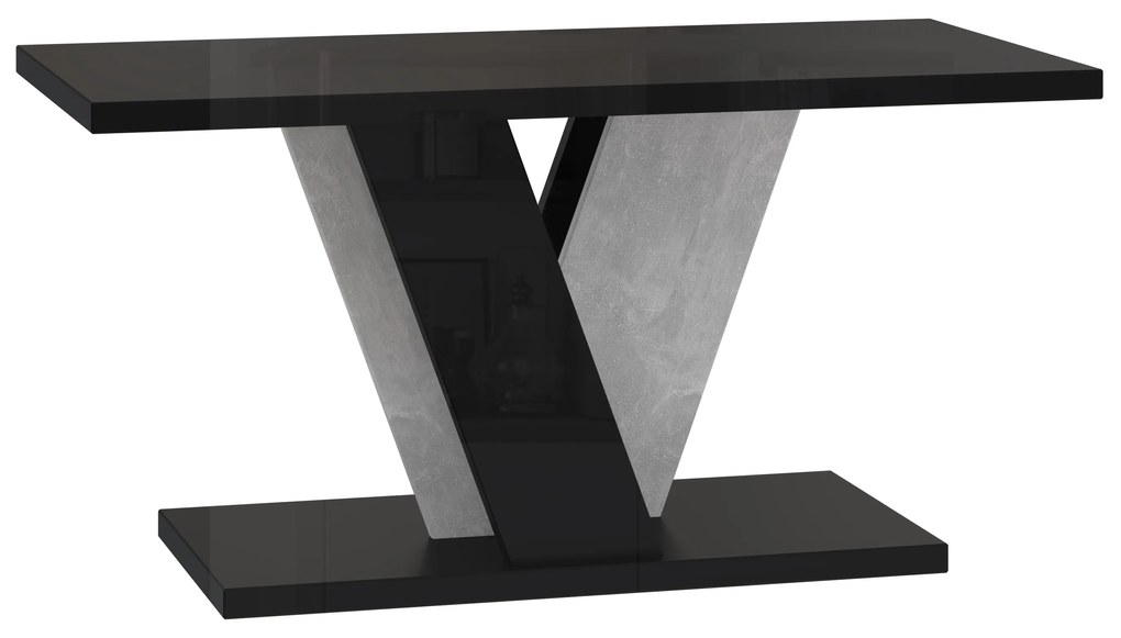 Prospero Konferenční stolek Viney Barva: černý lesk/kámen