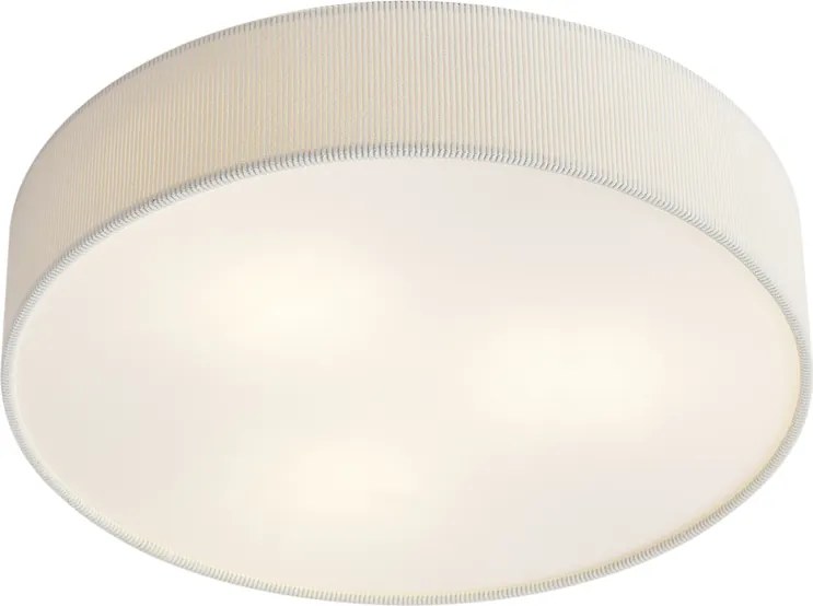 Moderní stropní svítidlo bílé se sametovým stínidlem 46cm 3-světla - Luz