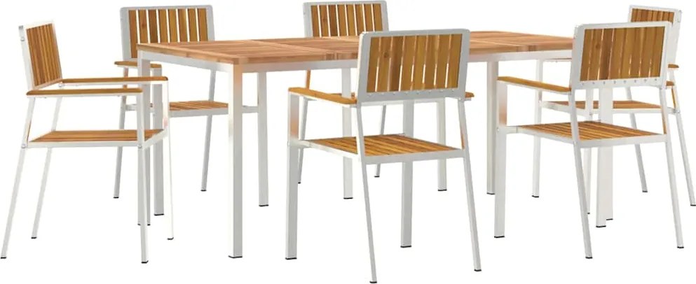 Zahradní jídelní sada 7 ks 180 x 90 x 75 cm 3334794