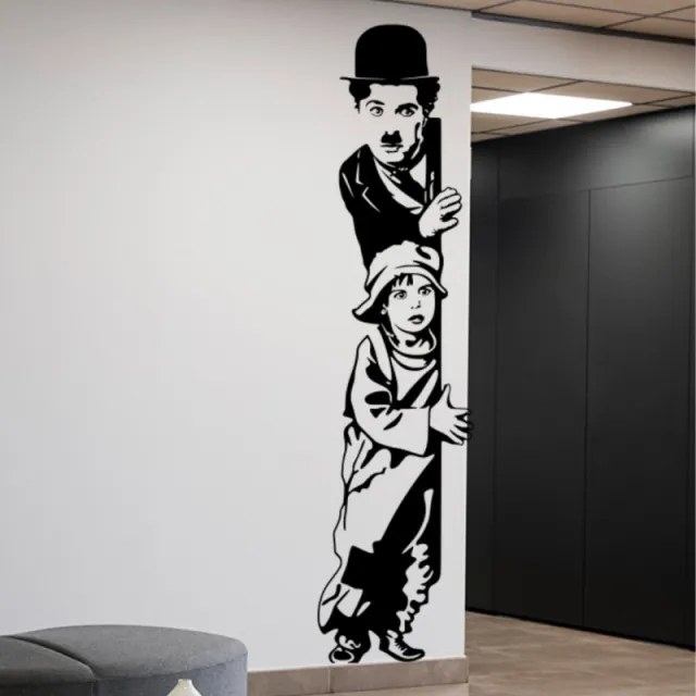 Samolepka Charlie Chaplin (The kid)