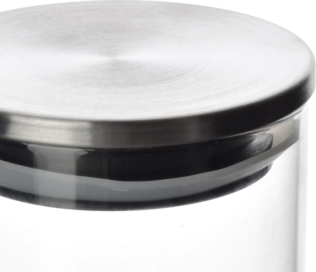 Skleněná kuchyňská dóza MODERN KITCHEN čirá