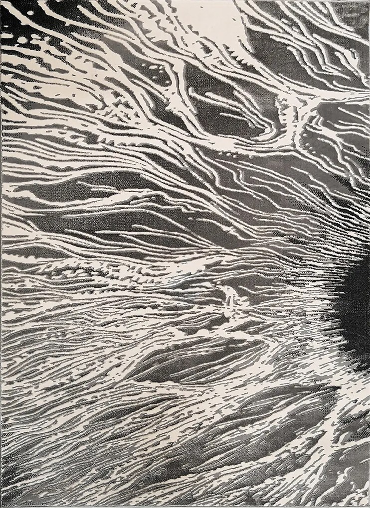 BE Koberec Elite 8752 GREY - šedý obdélníkový Rozměr: 120x180 cm