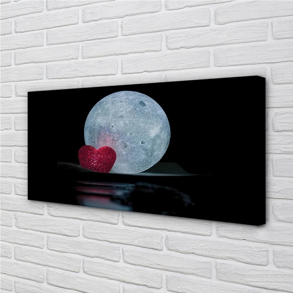 Obrazy na plátně Srdcem Měsíce 100x50 cm