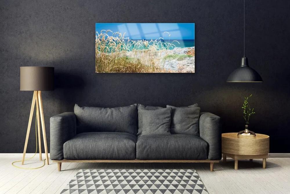 Obraz na skle Pláž Krajina 100x50 cm