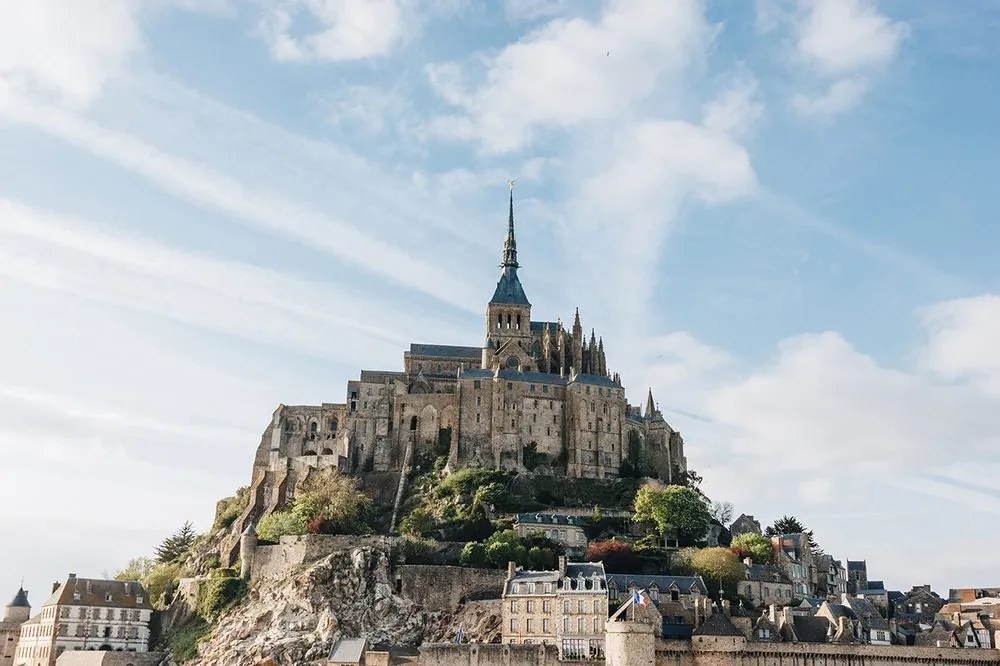 Fototapeta hrad Mont-Saint-Michel - 225x150 cm