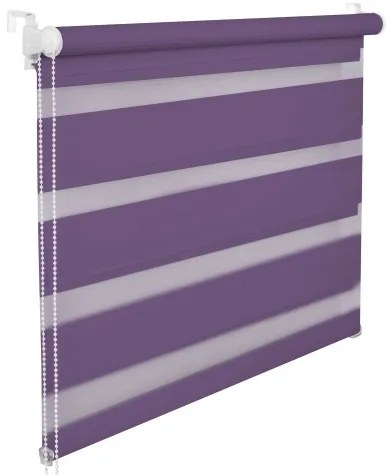 ZEBRA-SHOP Roleta DEN A NOC / MINI / STANDARD / fialová / BH 09 Barva mechanizmu: šedá, Výška: 220, Šířka: 95