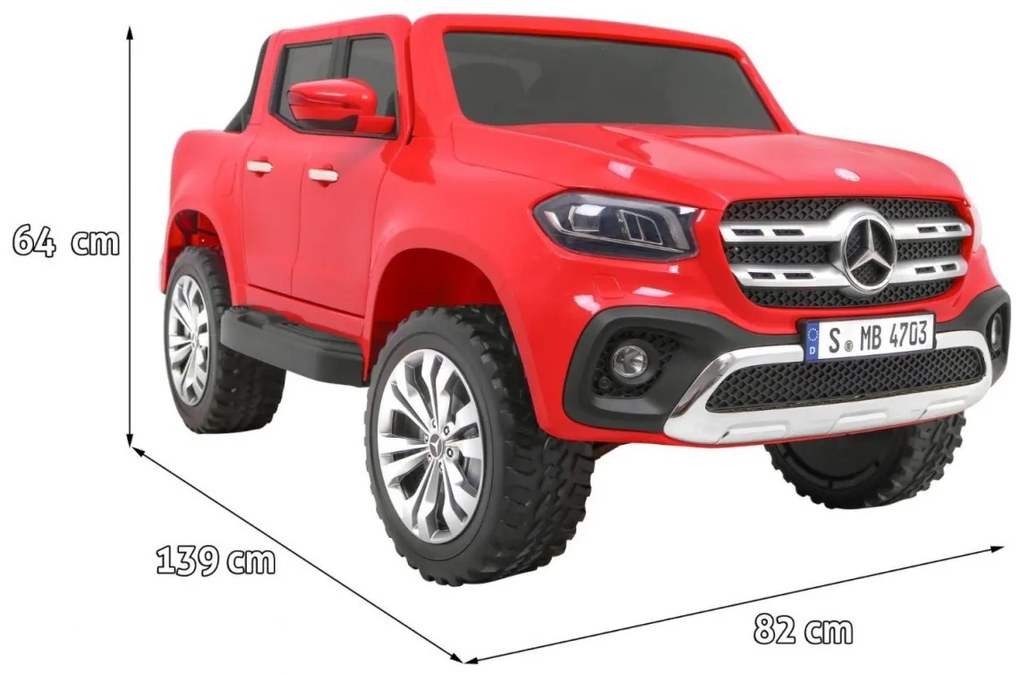 Dětské elektrické auto Mercedes Benz X-Class MP4 Bílé