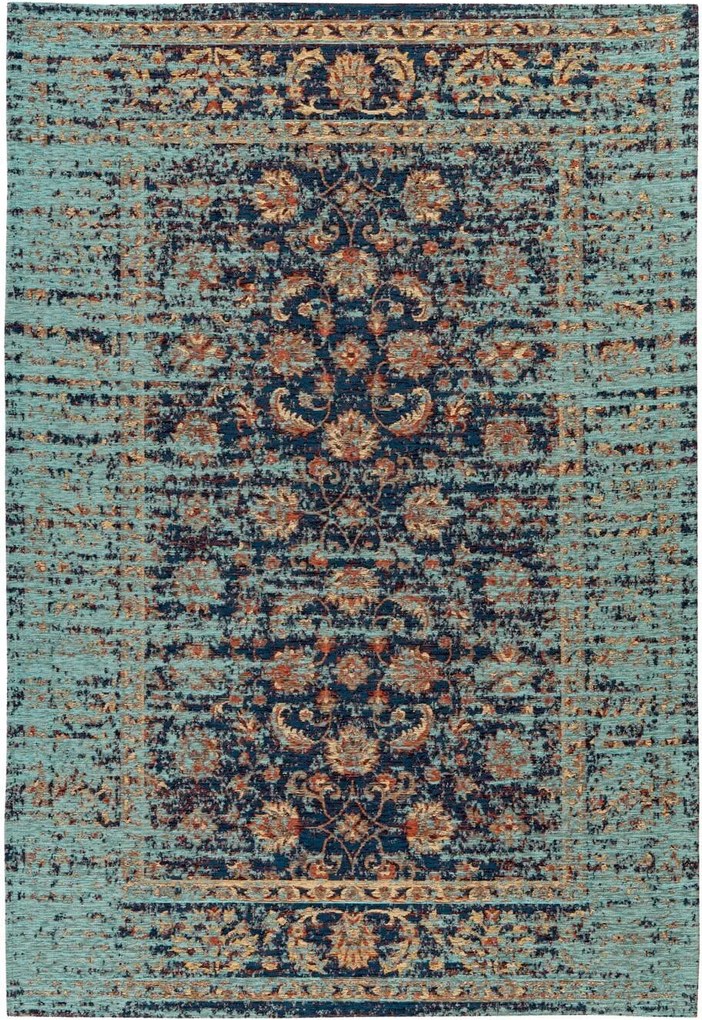XXXLutz KOBEREC, 80/150 cm modrá, vícebarevná - Online Only koberce & rohožky - 005937113601