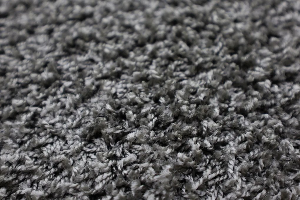 Vopi, Kusový koberec Color Shaggy šedý, 400x500, šedá, kancelář