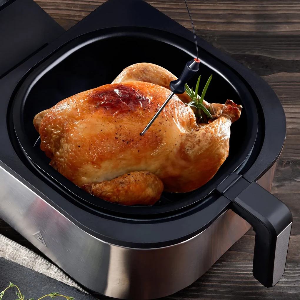 Bezkouřový gril / horkovzdušná fritéza Masterpro 1760 W / černá | BIANO