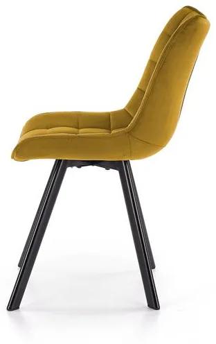 Jídelní židle SAM – látka, více barev Tyrkysová