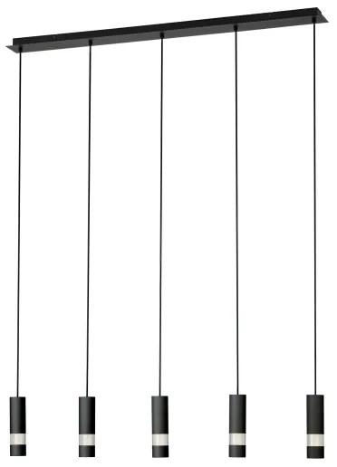 Eglo 39706 - LED Lustr na lanku BERNABETA 5xGU10/4,6W/230V černá