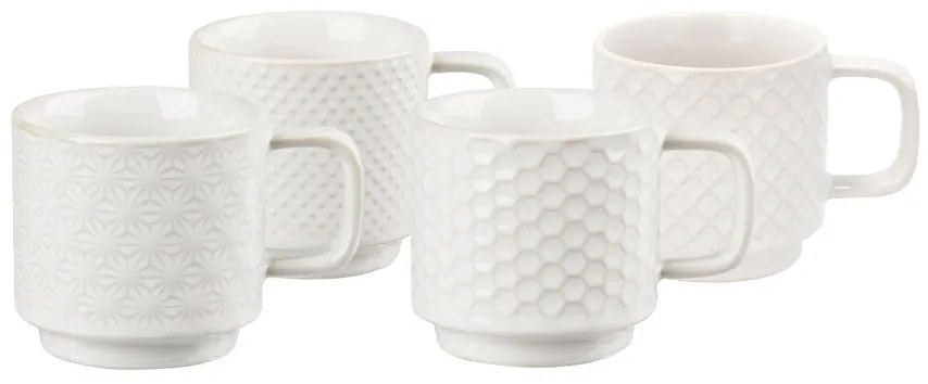 Villa Collection Kameninový hrnek na espresso Elstra Offwhite 0,12 l (4 druhy/4 ks)