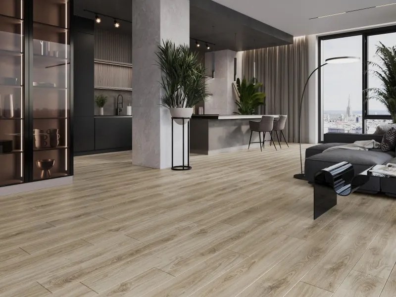 Mexen Fort Valley vzorek vinylových panelů SPC 6,5 mm, podklad IXPE 1,5 mm, 4 V-drážka, Dub - F1046-S