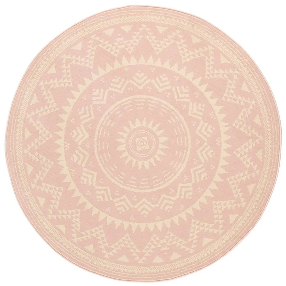 Hanse Home Collection koberce Kusový koberec Celebration 103445 Valencia Rosa - 200x200 (průměr) kruh cm