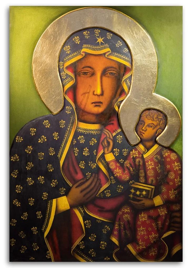 Obraz na plátně REPRODUKCE Panny Marie Čenstochovské - 40x60 cm