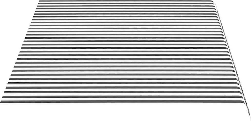 Náhradní plachta na markýzu antracitová a bílá 450 x 300 cm polyesterová 311989