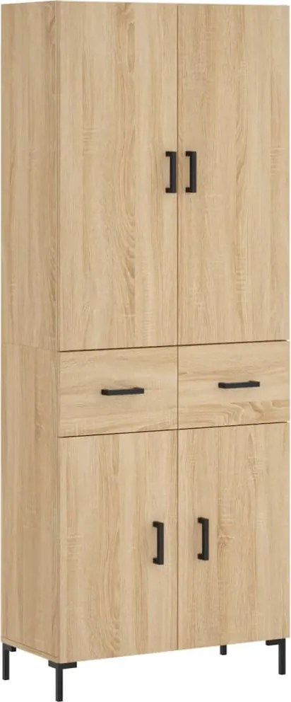 Skříň highboard dub sonoma 69,5 x 34 x 180 cm kompozitní dřevo 3198148