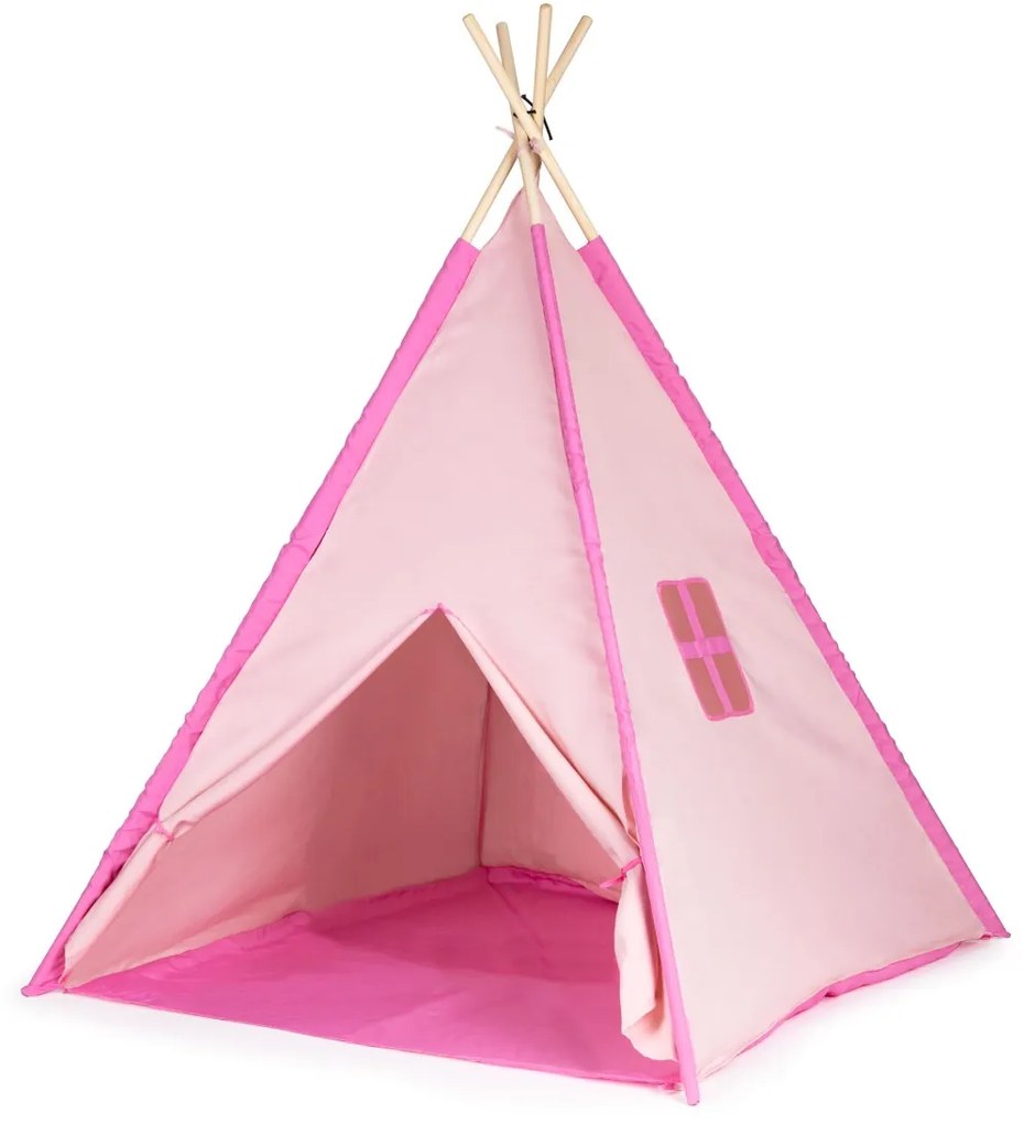 Indiánské teepee VIGVAM ECOTOYS růžové