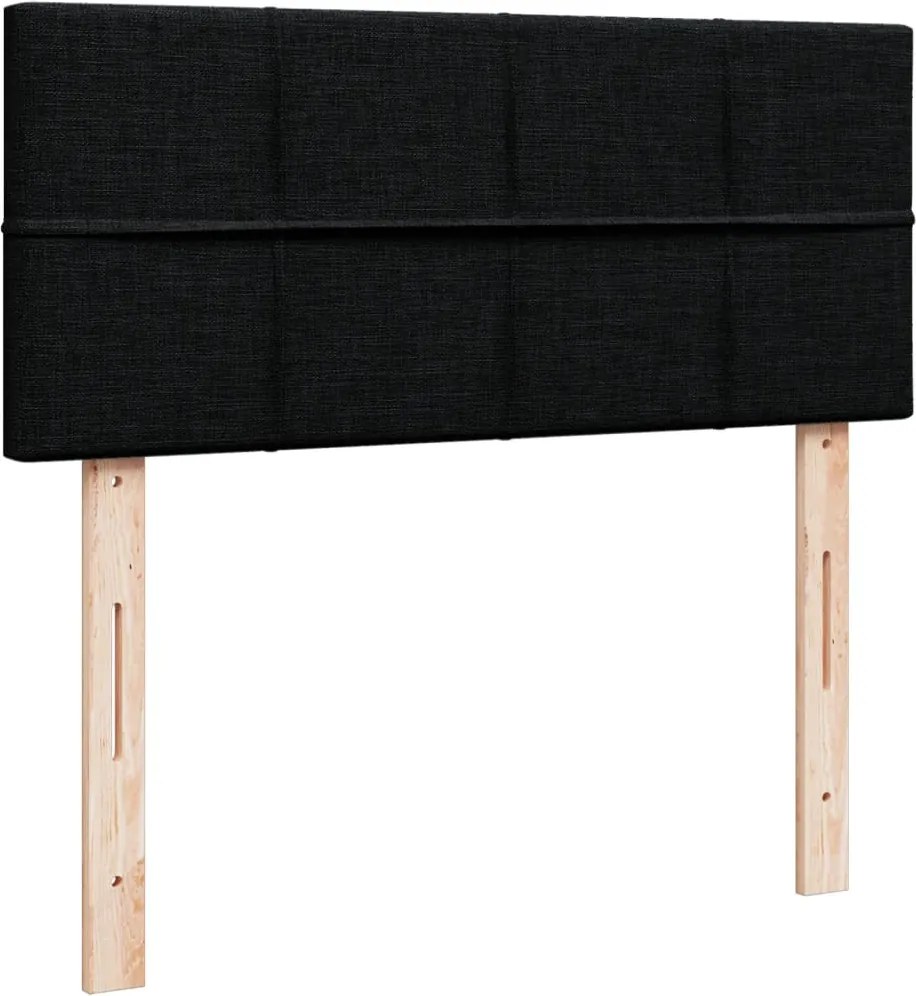 Box spring postel s matrací černá 120x200 cm textil 3287037