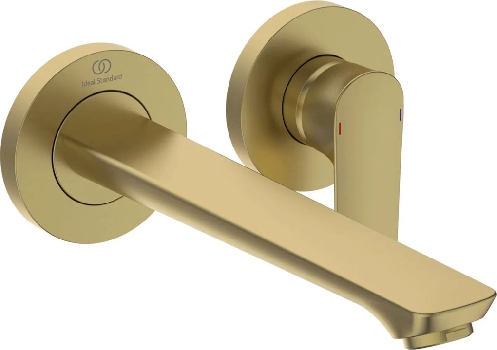Ideal Standard Connect Air - Umyvadlová baterie pod omítku, 2-otvorová instalace, Brushed Gold A7009A2